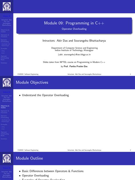 C Operator Overloading Explained Pdf Computing Programming