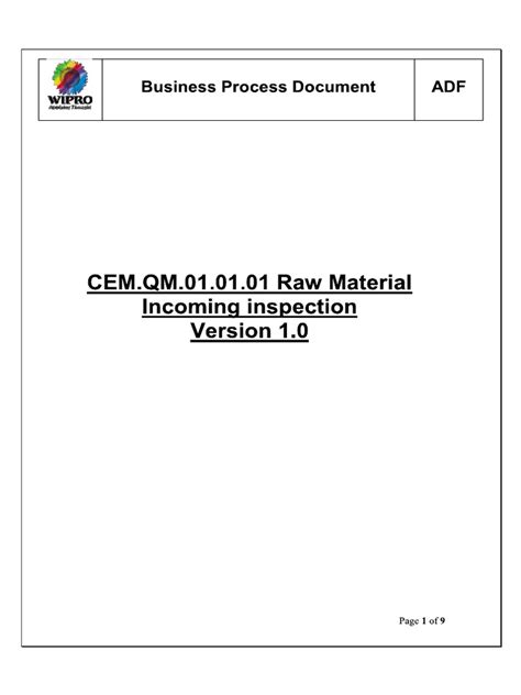 Sap Qm Cem Qm Raw Material Incoming Insp Pdf