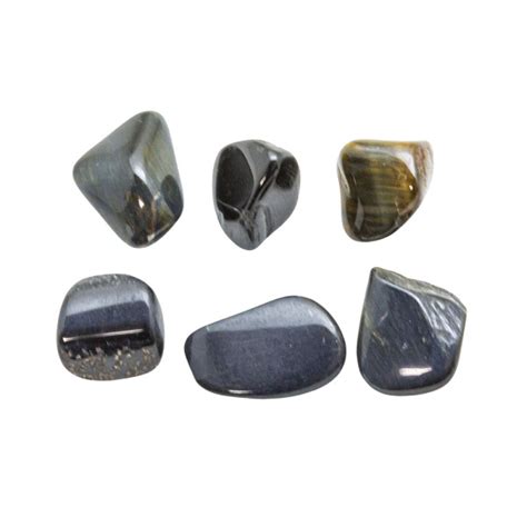 Blue Tigers Eye Tumbled Set Extra Small Crystal Vaults