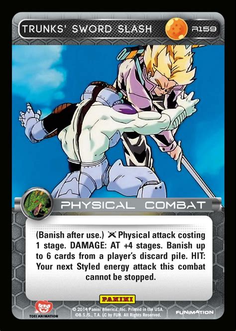 Panini America Dragon Ball Z 2014 Tcg Preview Trunks Sword Slash Retrodbzccg