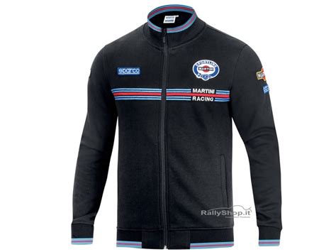 Felpa Sparco Full Zip Martini Racing 01278mr Rallyshop Italia