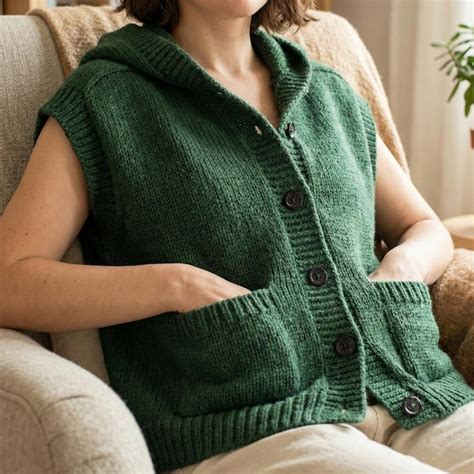 Hooded Vest Etsy