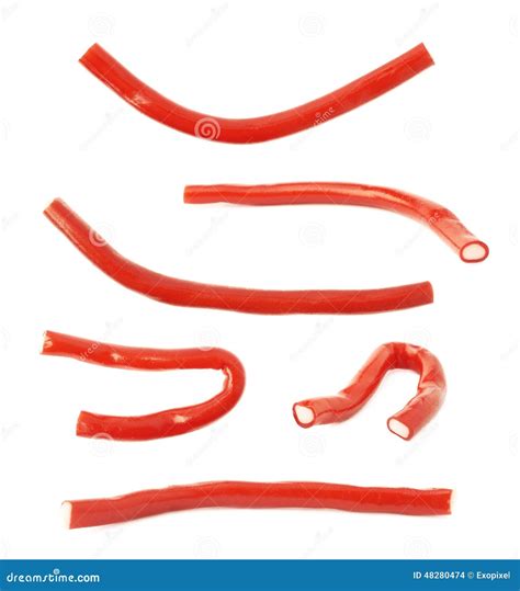 Red Chewing Stick Candy Isolated Stock Photo Image Of Closeup Delicious