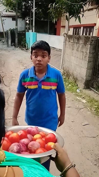 காய்கறி🍅அழுகாம நா பாத்துக்குறேன்மா 🤣🤣 shorts tamil shortsfeed