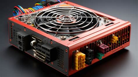 Computer Power Supply Isolated On White Stock Image Image Of