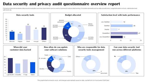 Data Security And Privacy Audit Questionnaire Overview Report Survey Ss