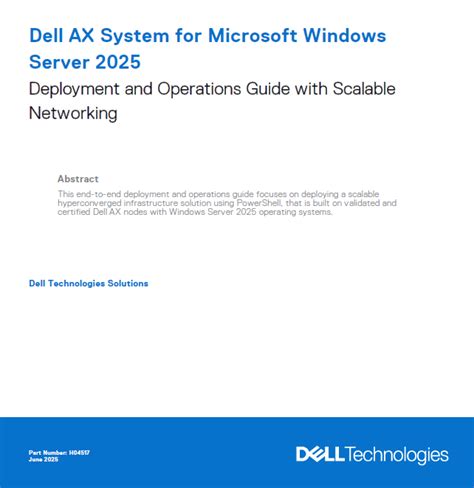 Windows Server 2025 Deployment And Operations Guide With Scalable