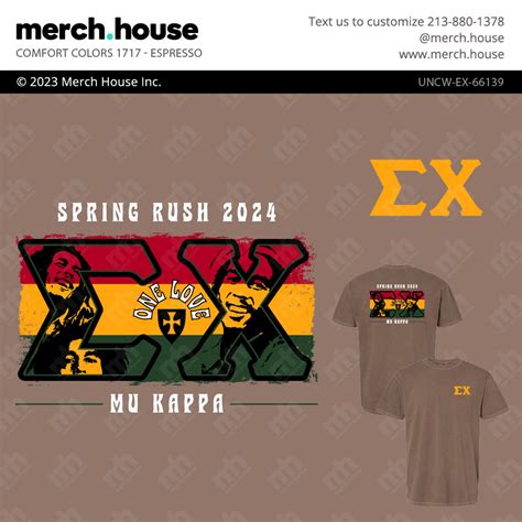 Sigma Chi Rush Shirt Marley One Love Merch House