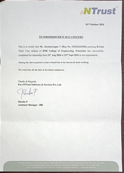 Internship Learningexperience Csharp Dotnet Itindustry Growth Jayamurugan V