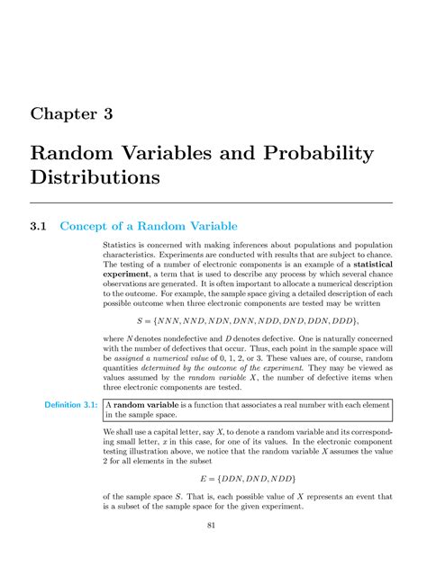 Random Variables And Probability Distribution Chapter Random Variables And Probability Studocu
