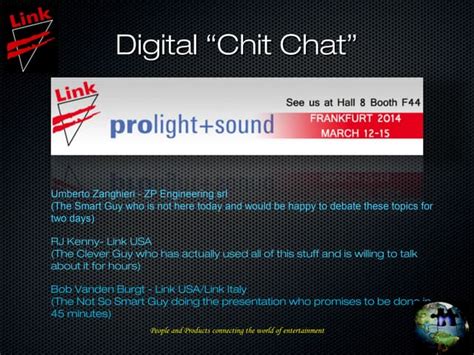 Practical Applications Of Digital Media Networking Prolight Sound Frankfurt Ppt