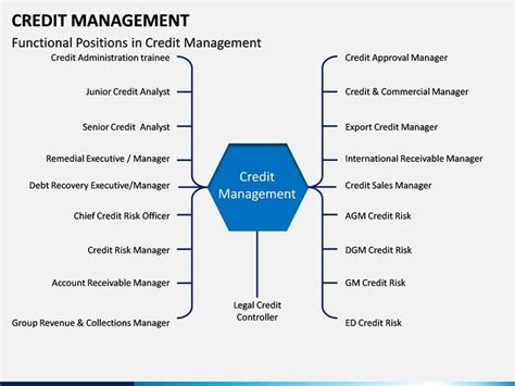 Credit Management Process Diagram Powerpoint Template