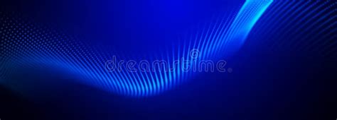 Dynamic Wave Of Glowing Points Futuristic Dot Wave Network Connection Structure Stock