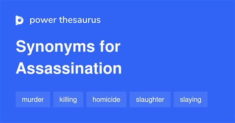 Assassination Synonyms 471 Similar Words And Phrases