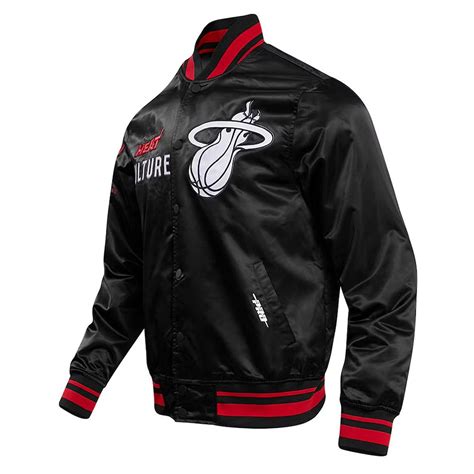 Miami Heat 2023 24 City Edition Black Satin Jacket Trendy Leather Jackets