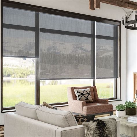 Pin By Robin Rush On Window Treatments Roller Shades Living Room