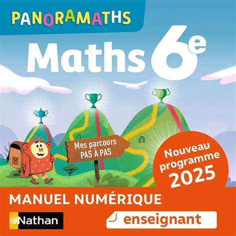 Panoramaths 6e Manuel Numérique Enseignant 9782095054083 Editions Nathan