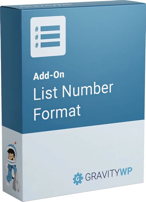 Gravitywp List Number Format