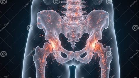 Hip Joint With Osteoarthritis Bone Spurs Detailed Anatomy Educational
