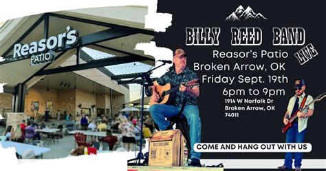 Billy Reed Live At Reasors Patio Broken Arrowoklahoma74014 19