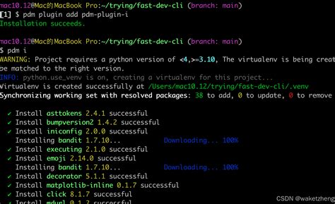 像`npm I`作为`npm Install`的简写一样，使用`pdm I`作为`pdm Install`的简写 Csdn博客