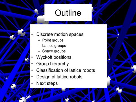 Ppt Modeling Lattice Modular Systems With Space Groups Powerpoint