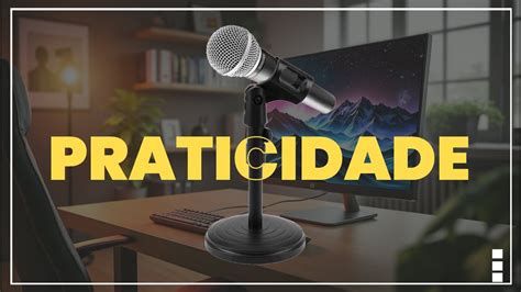 Suporte De Mesa Para Microfone é Incrível Como Ele Deixa Mais Prático