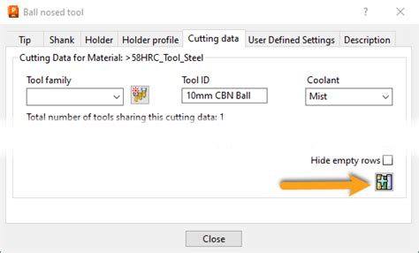 How To Add Tools To The Tool Database With Stock Materials Parameters In Powermill