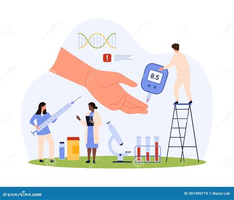 Hyperglycemia Insulin Resistance Vector Illustration 289061332