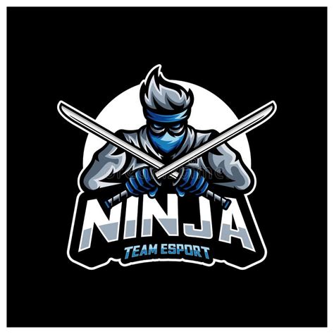 Ninja Mascot Esport Logo Vector Template Creative Ninja Logo Design