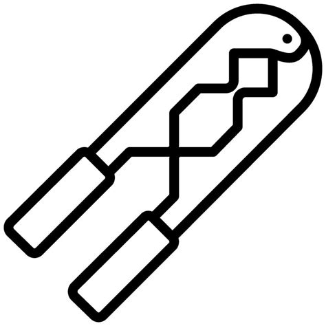 Nut Cracker Outline Icon Black And White Outline Icon Symbol 66333745