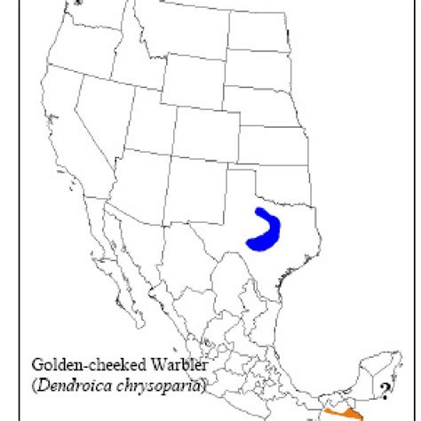Distribution Map Of The Gray Bat The Shaded Area Represents The Range