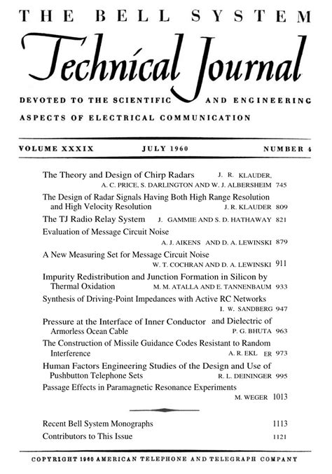 PDF The Theory And Design Of Chirp Radars