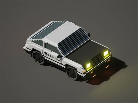 Ae86 Car Chibi Voxel Art 3d Model Cgtrader