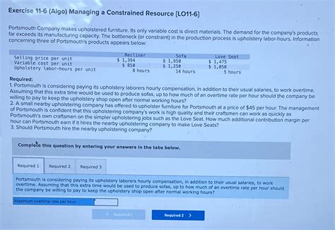 Solved Exercise 11 6 Algo ﻿managing A Constrained Resource