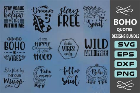 Boho Quotes Designs Bundle Graphic By Design Maker · Creative Fabrica
