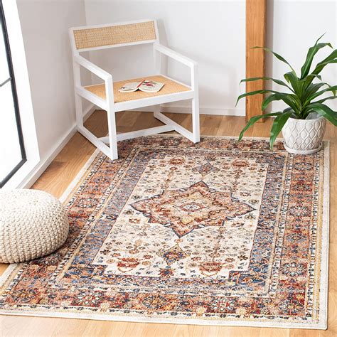Safavieh Bijar Collection 3 X 5 Ivory Rust Bij652a