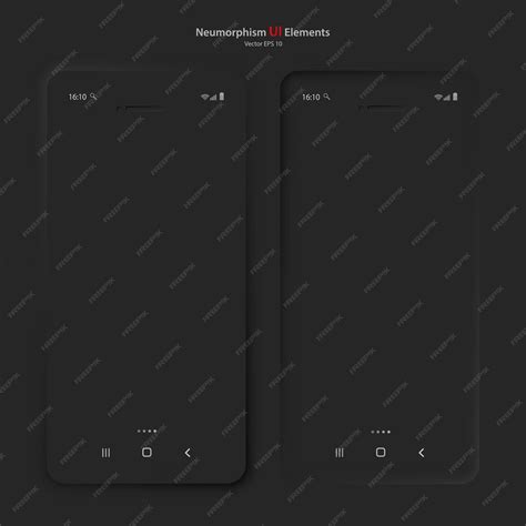 Premium Vector A Set Of User Interface Elements For A Mobile Application In Black