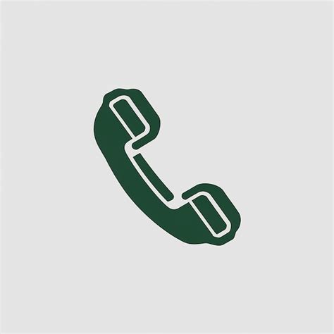 a green telephone receiver icon commonly used to represent the handset