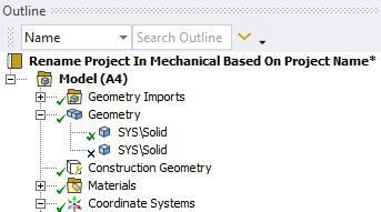 Rename Project In Mechanical Based On Project Name EDRMedeso Support Tips Tricks