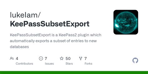 Github Lukeiamkeepasssubsetexport Keepasssubsetexport Is A Keepass2