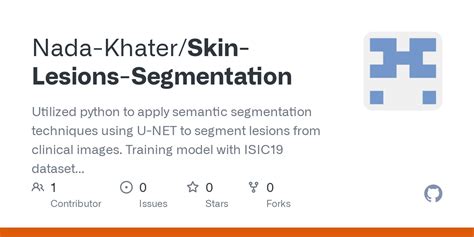 GitHub Nada Khater Skin Lesions Segmentation Utilized Python To Apply Semantic Segmentation