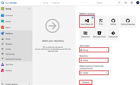 implementación de una aplicación con ci y azure pipelines azure