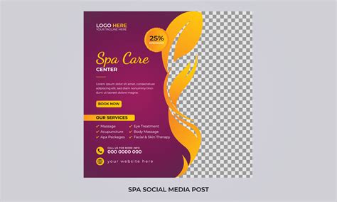 Modern Spa Beauty Center And Massage Social Media Post Square Promotion