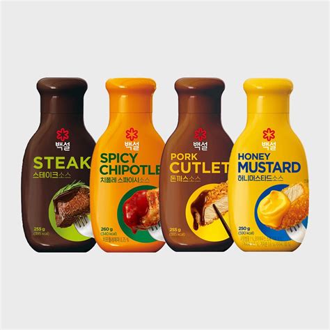 백설 디핑소스 세트허니머스타드스테이크돈까스치폴레스파이시 감도 깊은 취향 셀렉트샵 29cm