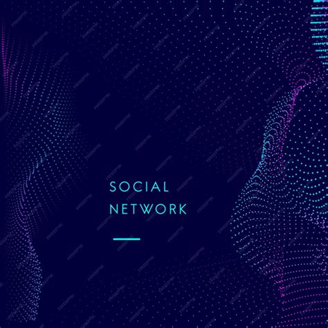 Free Vector Data Visualization Particle Dynamic Wave Pattern Vector