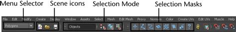 The Maya interface