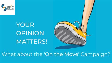 Efics On The Move Campaign Made It Its Mission To Raise Awareness