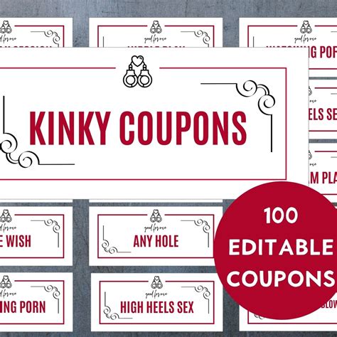 Christmas Sex Coupons 100 Kinky Sex Coupons Love Coupons Naughty