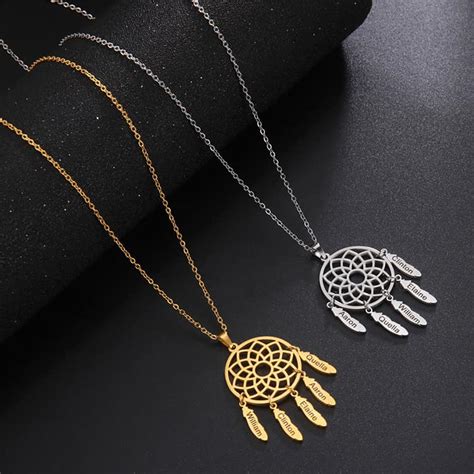 18k Gold Dream Catcher Pendant Necklace Cf Jewelry
